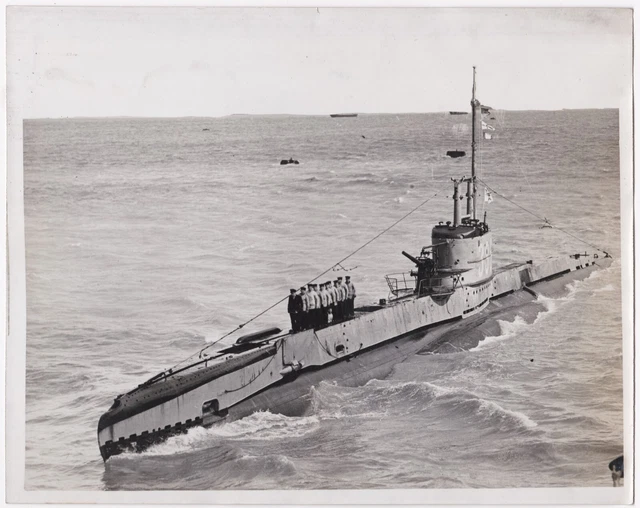 WW2 ORIGINAL PRESS Photo RN Submarine HMS Snapper (N39) 1940 #sb36 £14. ...