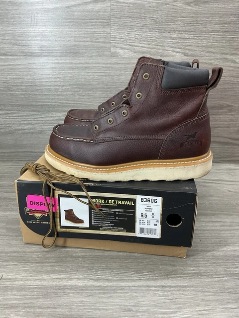 RED WING IRISH Setter Ashby Boots 83606 size 9.5 Aluminum Safety Toe £ ...