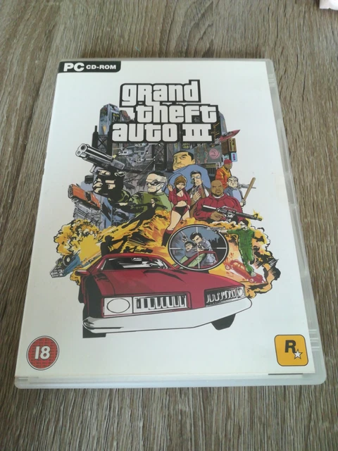 GRAND THEFT AUTO III PC CD ROM GTA 3 completo di poster/mappa+manuale ...