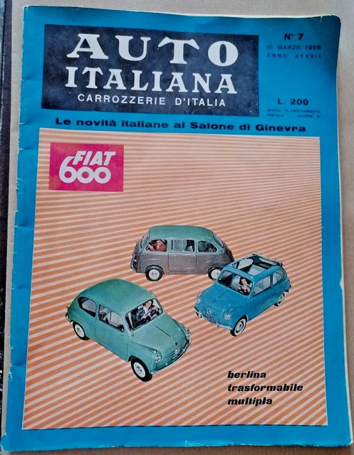 1956 AUTO ITALIANA 7 Lancia Appia Ii Aurelia Gt Alfa 1900 S Touring ...