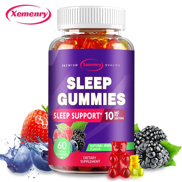 SLEEP GUMMIES - Fall Asleep Quickly, Relax Mind, Relieve Stress and ...