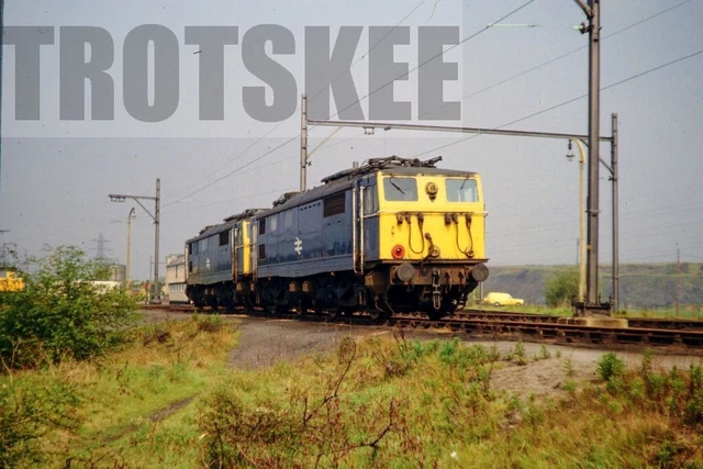 35MM SLIDE BR British Rail Electric Loco Class 76 76024 Wath 1981 ...