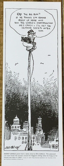 EDITORIAL CARTOON BARNEY Google Con Man Billy DeBeck 1927 #0058 £8.07 ...