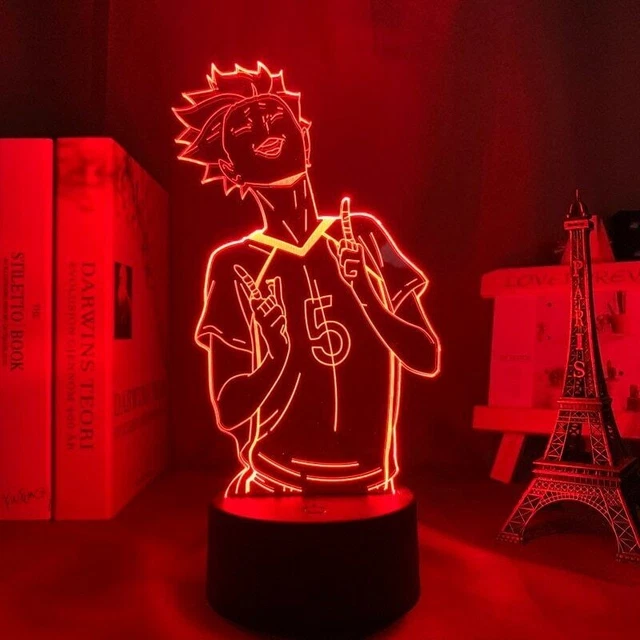 ANIME 3D NIGHT Light Haikyuu Color Changing 3D LED Illusion Visual Lamp ...