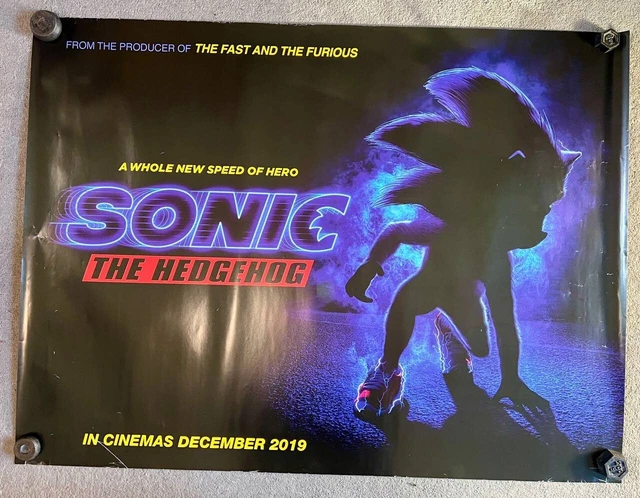 SONIC THE HEDGEHOG Original Theatrical Quad Movie Poster 30x40” £42.32 ...