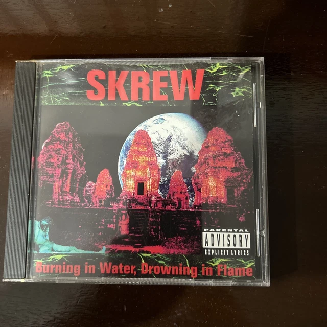 SKREW-BURNING IN WATER, Drowning in Flame CD(1992, Metal Blade Records ...