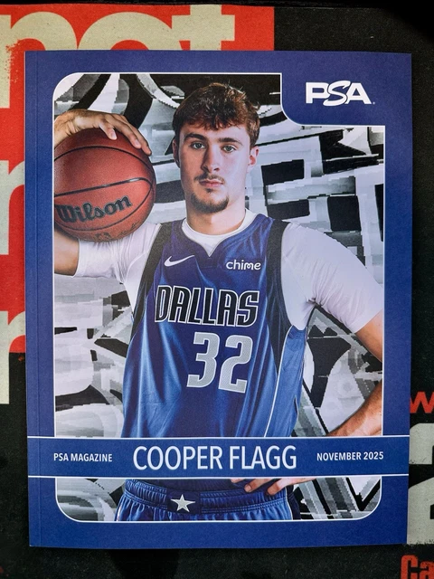PSA MAGAZINE NOVEMBER 2025 Cooper Flagg Base Cover Volume #47 £11.21 ...
