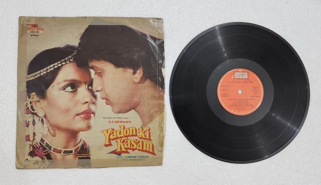 YADON KI KASAM Bollywood Movie Music India OST Vinyl 33 1/3 RPM LP Record RAL-76 $135.31 ...