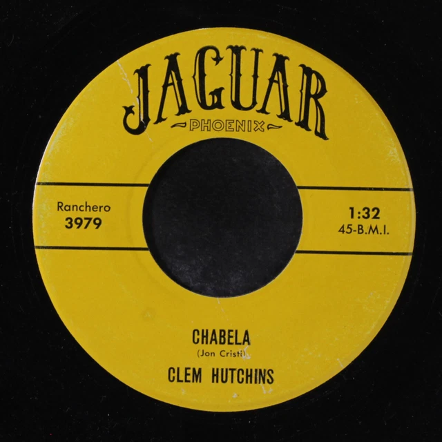 HUTCHINS CLEM : chabela / une valse à l'ancienne JAGUAR 7" simple 45 tr ...
