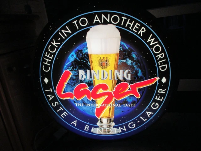 BINDING LAGER BIER Neon Leuchtreklame Schild EUR 85,00 - PicClick DE