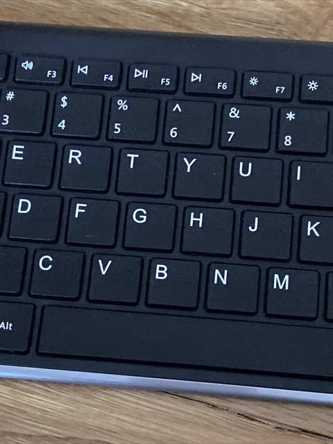 ARTECK HW193 USB Wireless Keyboard Stainless Steel Ultra Slim Full Size ...