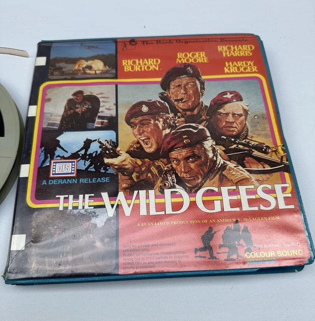 THE WILD GEESE Movie Super 8 Colour Sound - Roger Moore, Richard Burton ...
