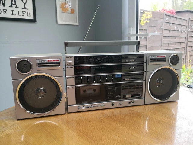VINTAGE SHARP GX-250 H GHETTO BLASTER!! Fully Working!! Collectors ...