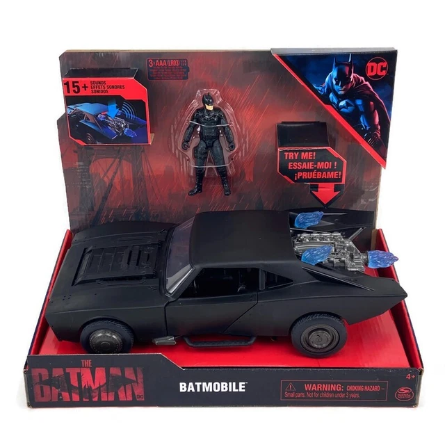 FIGURINE ARTICULÉE DC The Batman Movie Batmobile Doors Open DEL Lights ...