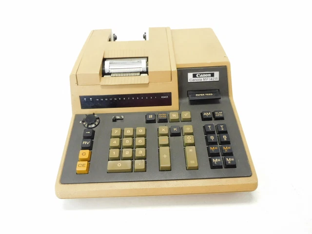 1970'S CANON CANOLA MP142R Japan Calculator Adding Machine Vary Rare £ ...