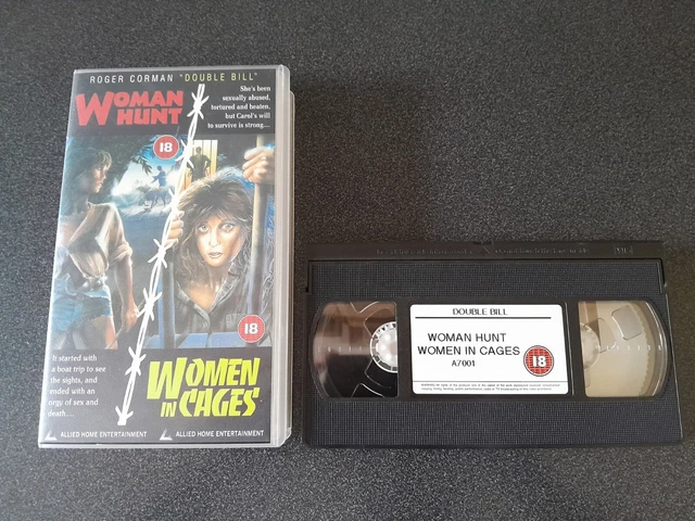 WOMAN HUNT/WOMEN IN Cages VHS Roger Corman Double Bill of Classic ...