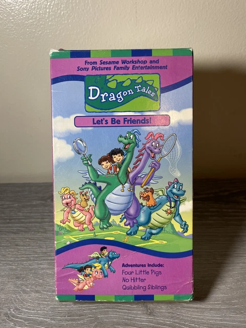 DRAGON TALES LET'S Be Friends VHS Tape Cartoon Vintage 2001 Sesame ...