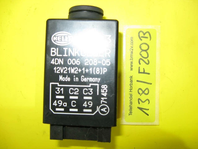 BLINKRELAIS BLINKGEBER RELAIS Hella TB83 4DN 006 208-05 12V 21W2+1+1 ...