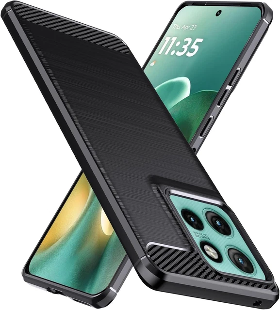 FOR MOTOROLA EDGE 60 Neo Case, Carbon Gel Phone Cover Ultra Slim ...
