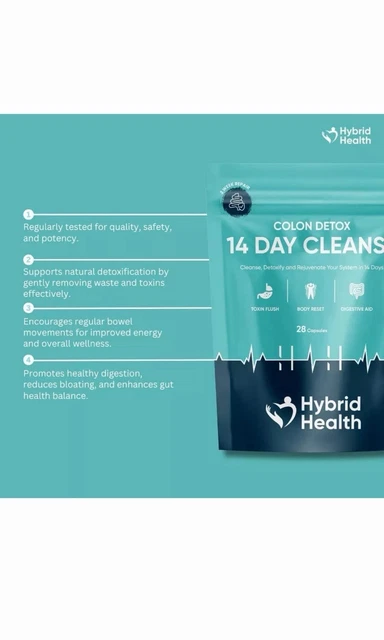 COLON CLEANSE | Rapid 14 Day Detox Supplement for Men & Women | Gut ...