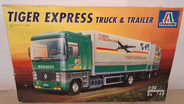 ITALERI 1/24 SCALE Model Truck Kit Renault Tiger Express No.748 £57.88 ...