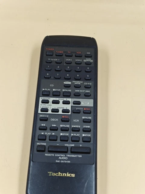 TECHNICS RAK-SAT704XH REMOTE Control - Used, Fully Working $77.28 ...