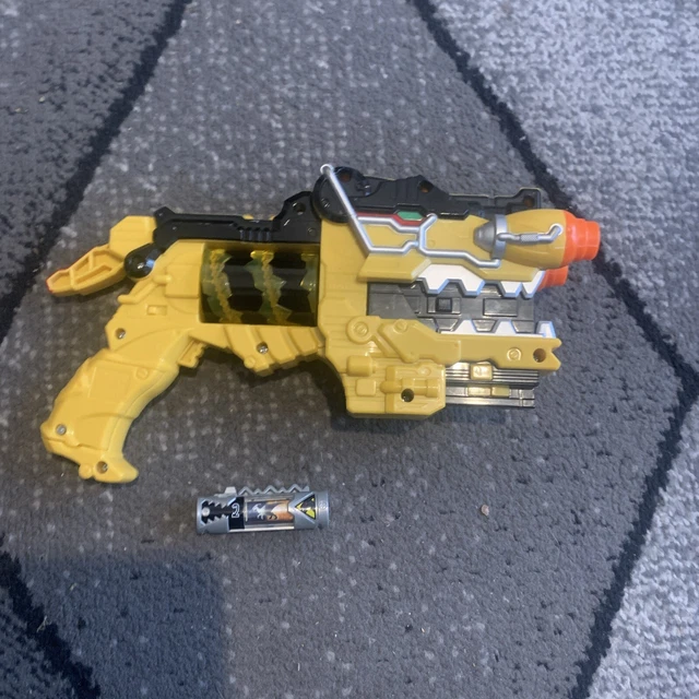 POWER RANGERS DINO Charge Deluxe Morpher Blaster Gun Giallo MMPR Mighty ...