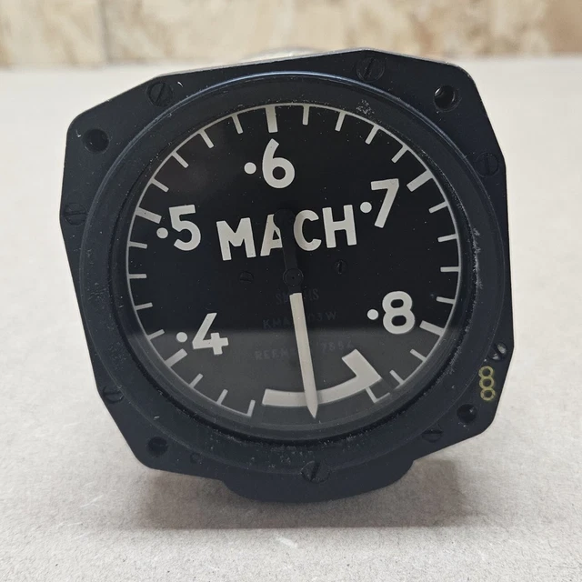 MACHMETER KMA.0103/W 6A/4339151 Smiths Gauge Indicator Aircraft RAF £50 ...