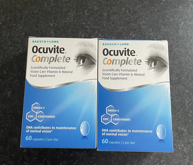 OCUVITE COMPLETE 60 Capsules x 2 Boxes £24.95 - PicClick UK