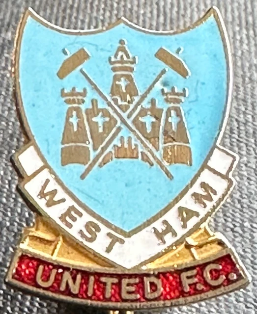 WEST HAM UNITED Vintage 1970s 80s Badge Maker COFFER LONDON Brooch pin ...