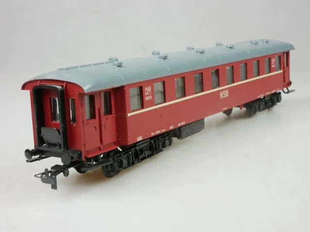 PREFO PIKO H0 Dc 426/144 Eilzugwagen 3 Class Der NSB Boxed Lighting Box ...