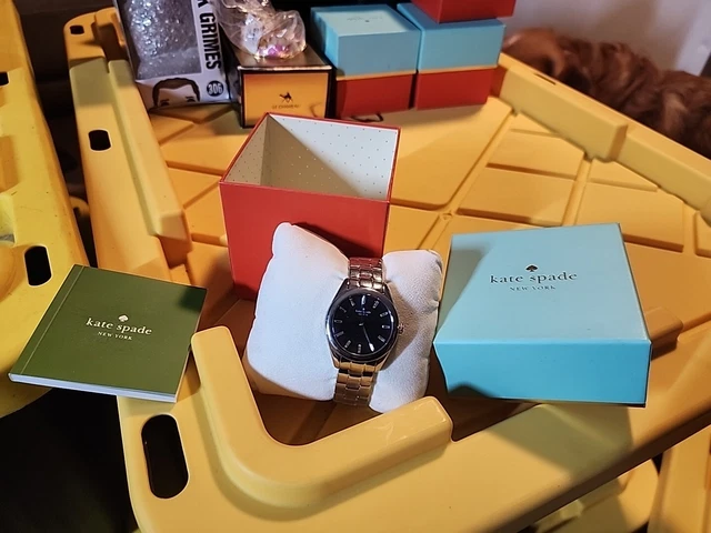 OROLOGIO KATE SPADE Grand Seaport Acciaio Inox Nuovo Con Etichette ...