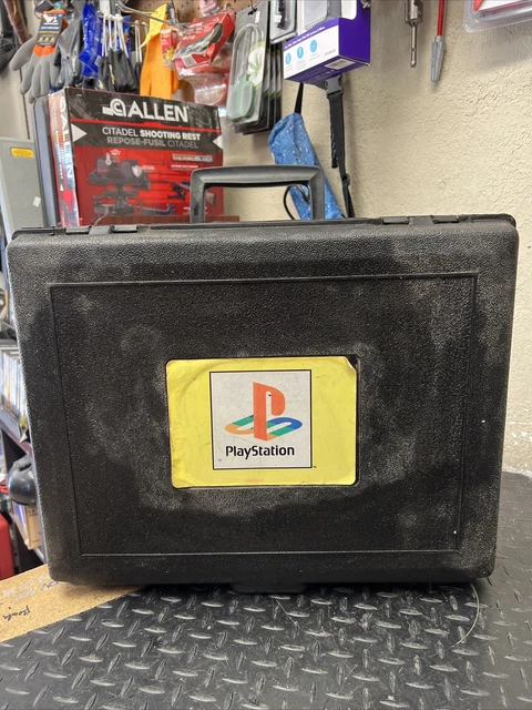 *RARE* VINTAGE PLAYSTATION Console Blockbuster Carrying Hard Shell Case ...