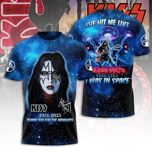 ACE FREHLEY 1951-2025 Thank You For The Memories T-shirt 3D Size XS-6XL £24.70 - PicClick UK