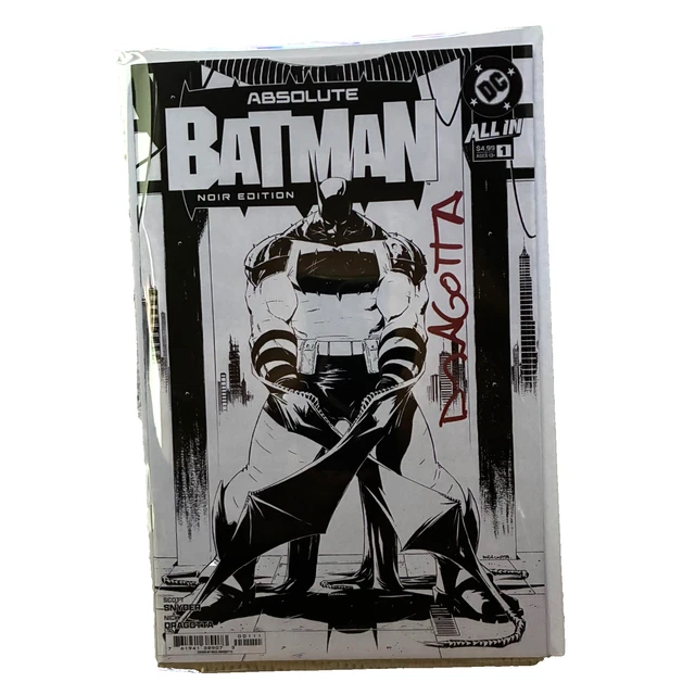 🔥~DC~ABSOLUTE BATMAN NOIR #1~🔥~NICK DRAGOTTA~🔥~SIGNED w/COA~🔥 £54.49 ...