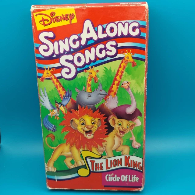 DISNEY SING-ALONG SONGS Circle of Life VHS The Lion King 1994 Walt ...