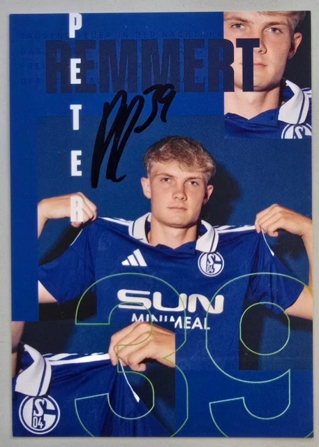 PETER REMMERT FC Schalke 04 Autogrammkarte 2024/2025 ! Original ...