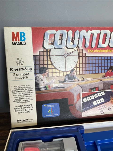 COUNTDOWN BOARD GAME Vintage 1987 100% Complete Word & Numbers Game by ...