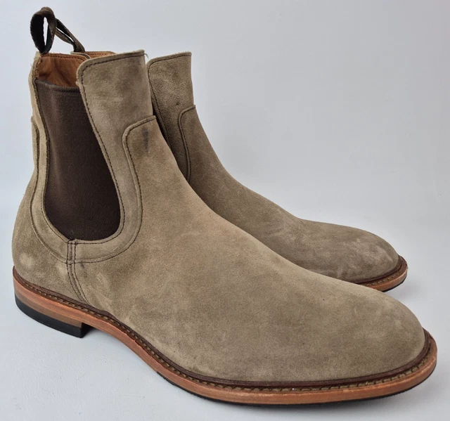 ALLEN EDMONDS MEN'S Tobacco Tanner Suede Chelsea Boots Size 11.5 D 7674 ...
