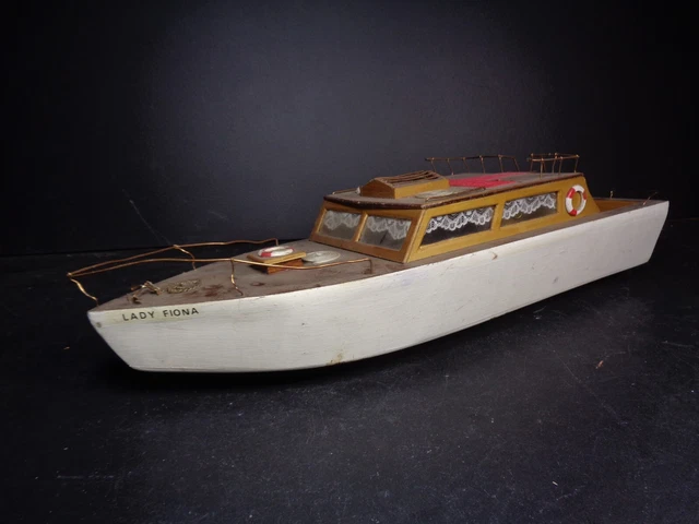 SCRATCH BUILT WOODEN Model Boat Restoration Project - Lady Fiona ...