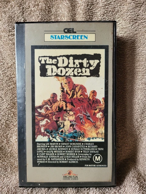 THE DIRTY DOZEN VHS Classic Lee Marvin Ernest Borgnine Charles Bronson $4.00 - PicClick AU