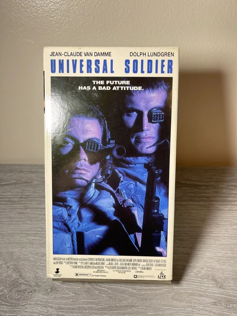 UNIVERSAL SOLDIER VHS 1992 Jean-Claude Van Damme Dolph Lundgren Classic ...