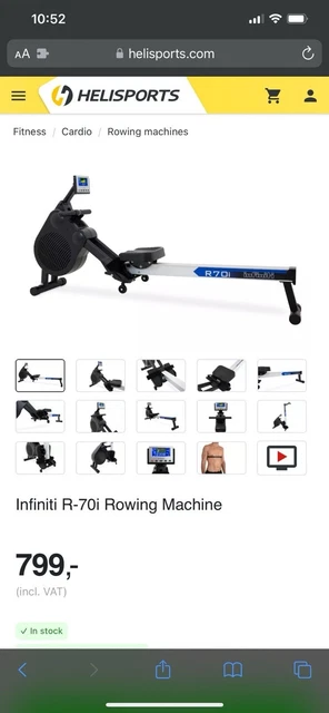 ROWING MACHINE BODY Max Infiniti R70i £130.00 - PicClick UK