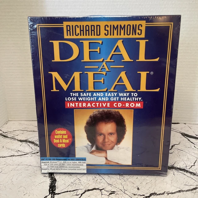 RICHARD SIMMONS DEAL-A-MEAL Interactive PC CD-ROM 1994 | Windows | NEW ...