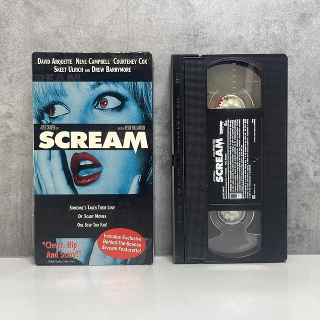 SCREAM VHS DREW Barrymore Packaging Edition Blue Cover Variant Wes ...