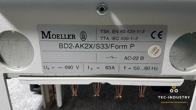 KLÖCKNER MOELLER ABGANGSKASTEN BD2-AK2X/S33/Form P 500V 25A EUR 299,00 ...