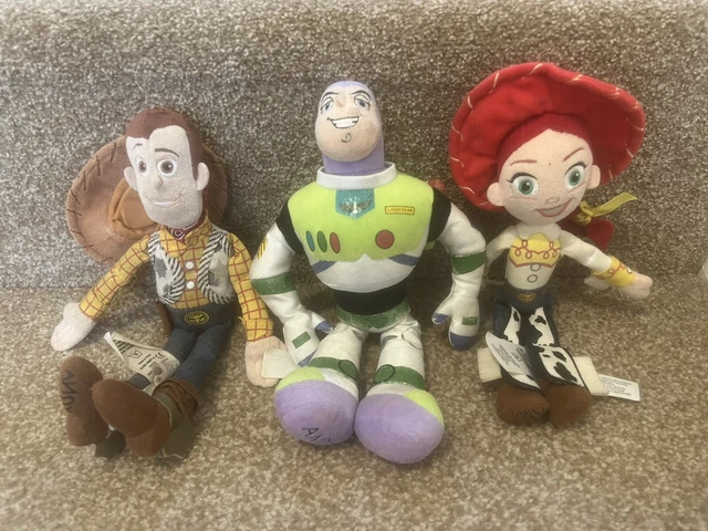 DISNEY PIXAR TOY Story Woody, Buzz Light Year Amd Jessie Plush Bundle £ ...