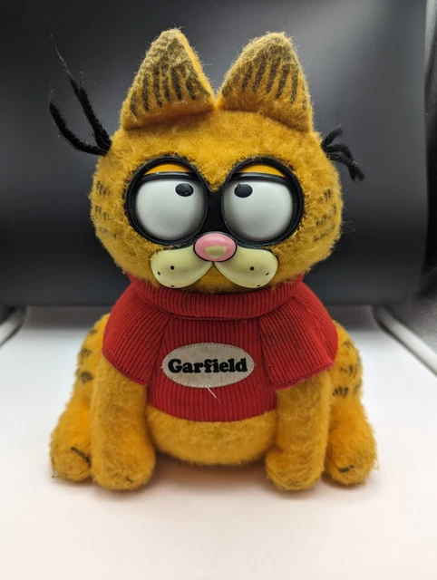 1983 MATTEL GARFIELD The Cat Grumpy/Talking/Animated Eyes 10" Works ...