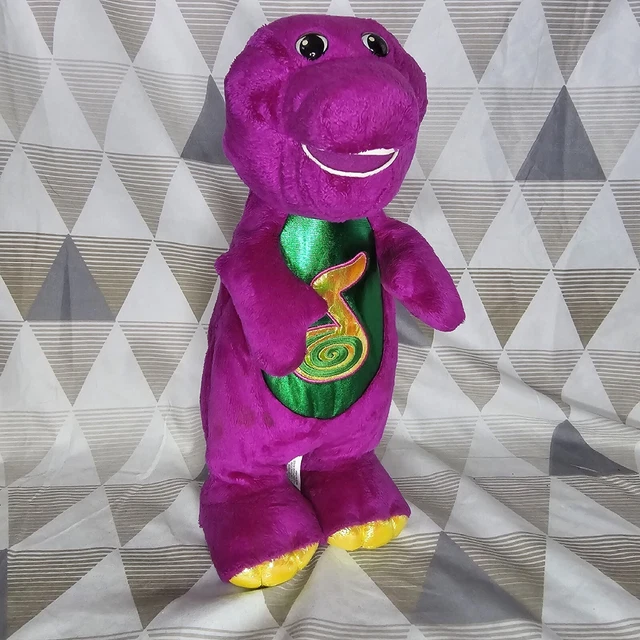 BARNEY PURPLE DINO Dance Doll Dances Sings Talks 2002 Plush Action ...