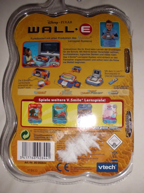 VTECH V.SMILE SPIEL DISNEY/PIXAR WALL-E 3-6 Jahre Formen/Farben ...